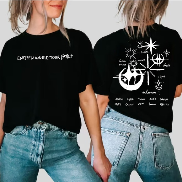 Shirts | Enhypen Fate Plus World Tour Tshirt En World Tour Fate 224 ...